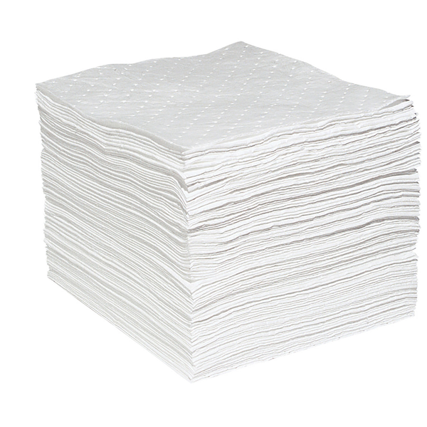 Oil Selective Sonic Bonded Pad, Heavy Wt. 19" x 15" 25 Pack-perfs - IBP ...